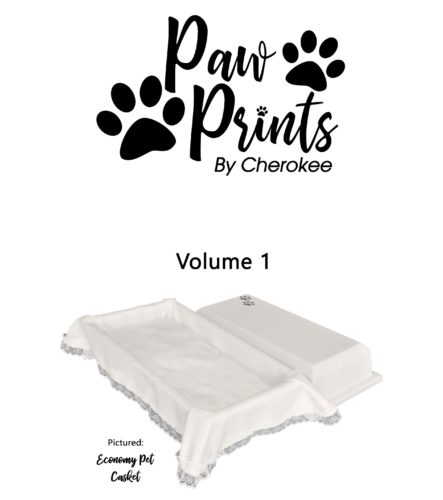 Paw Prints Cover for website - Cherokee Adult Caskets
