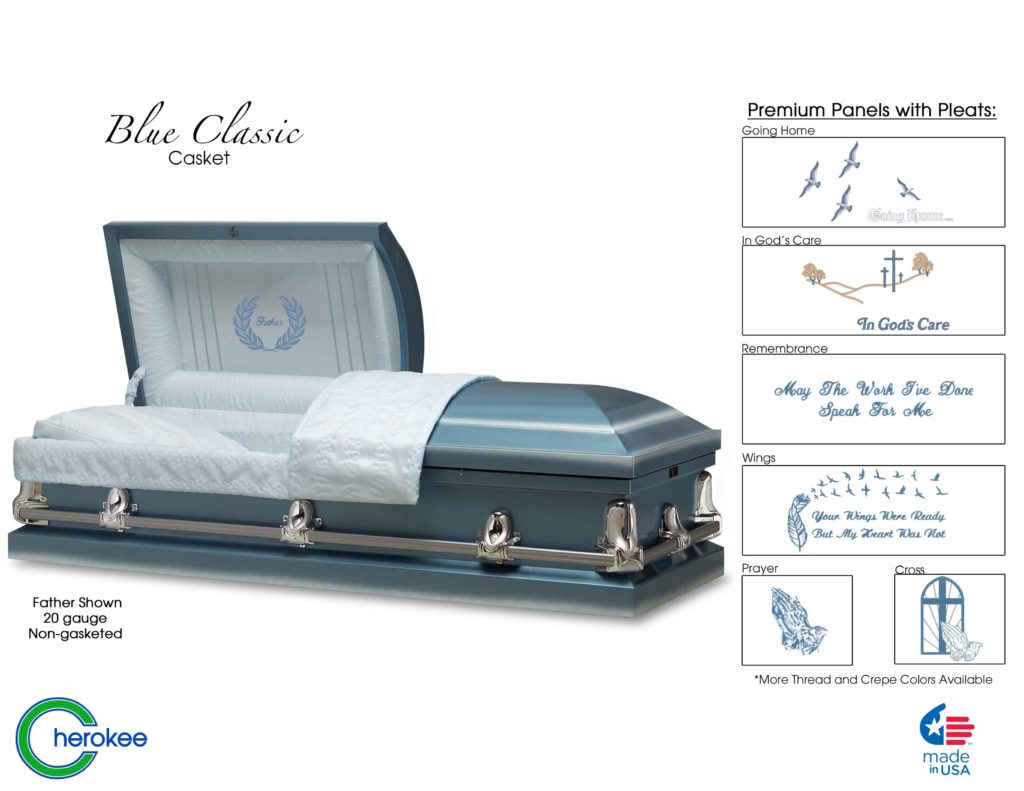 Blue Classic - Cherokee Adult Caskets