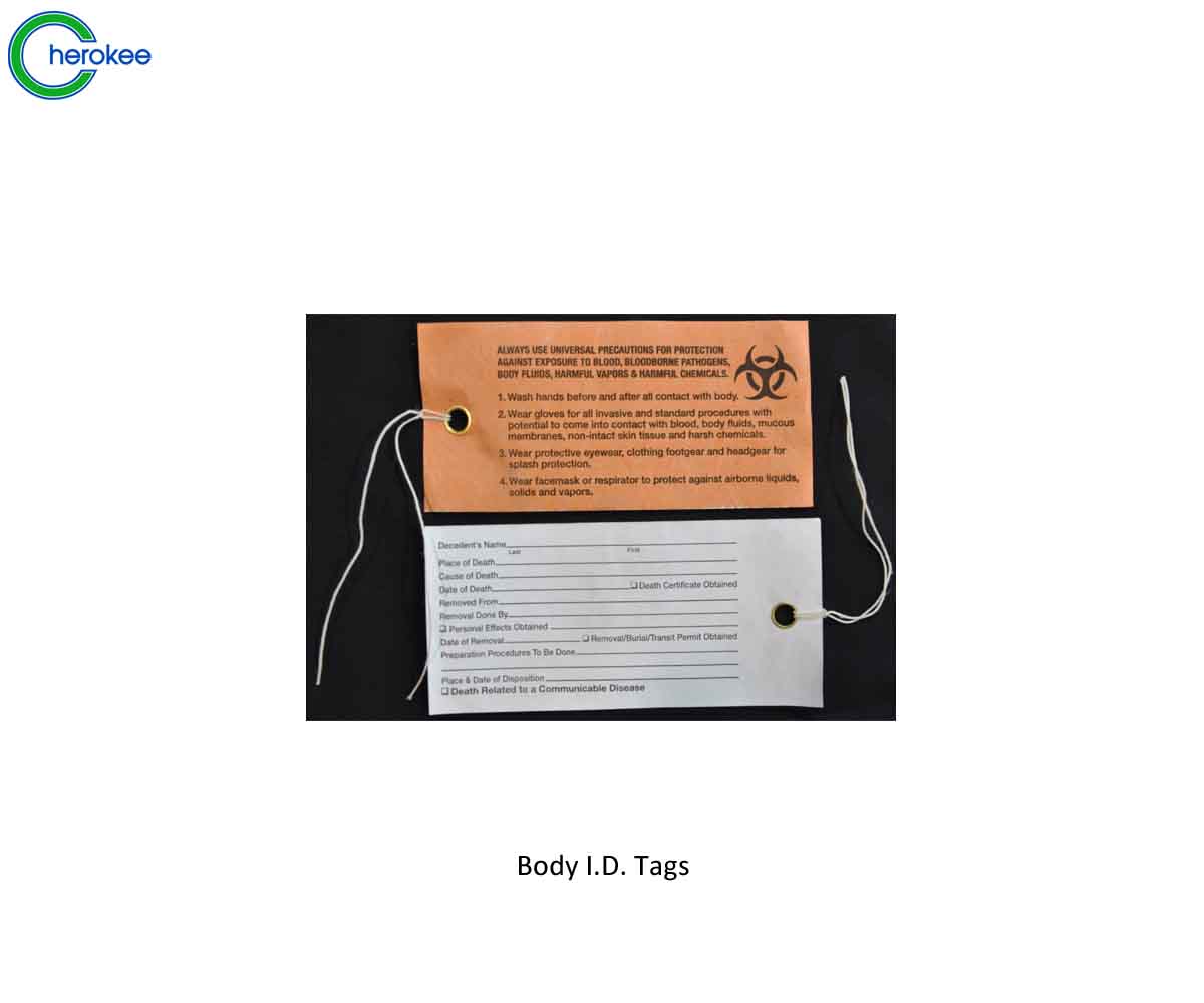 Body I.D. Tags - Cherokee Adult Caskets