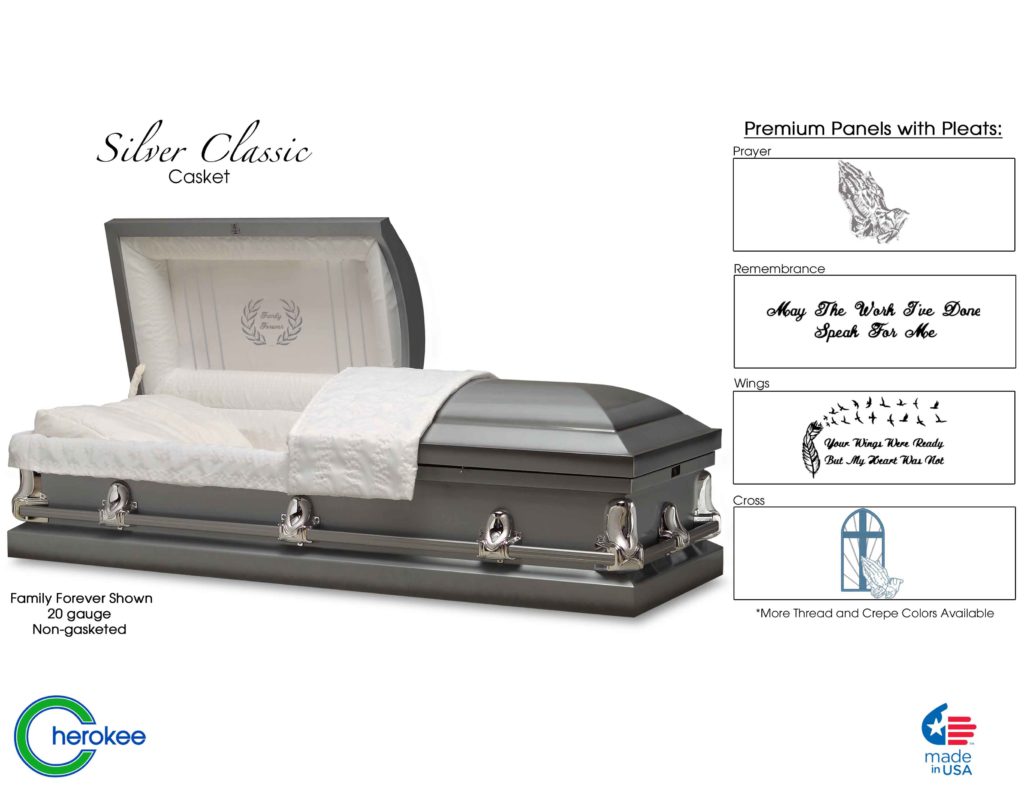 Silver Classic - Cherokee Adult Caskets