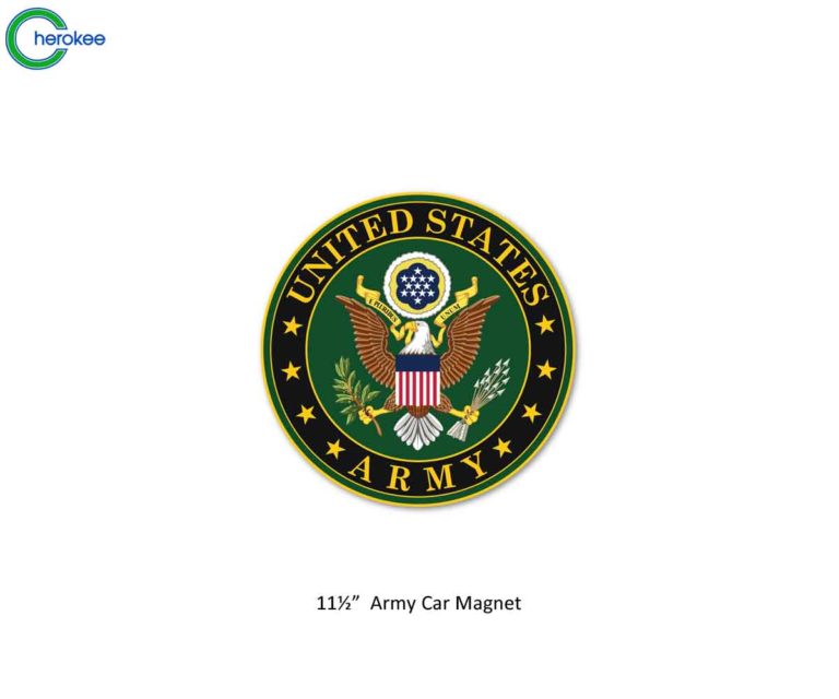 Army car magnet 11 - Cherokee Adult Caskets
